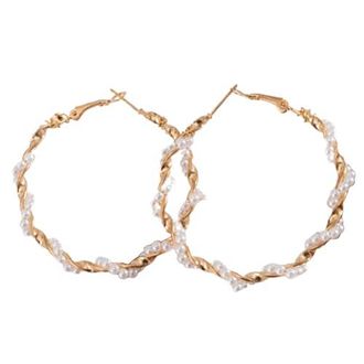 Generic Ensemble de boucles doreilles cr&eacute;oles tendance pour femme - Dor&eacute;es - G&eacute;om&eacute;triques en acrylique - Boucles doreilles pendantes - Bijoux tendance - Acces