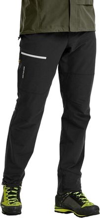 Ortovox SECEDA Softshell Pants - Vielseitige und funktionale Softshell-Pants mit Merinowolle f&uuml;r den Einsatz am Berg - schwarz - Herren - XXL - Short