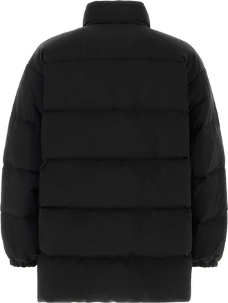 Jil Sander Mens Black Nylon Blend Down Jacket 001 Cappotti Coat