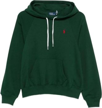 Polo Ralph Lauren Femme, Sweatshirts et sweats &agrave; capuche, Vert, Taille: 40 FR Cotton Fleece Sweat &agrave; capuche