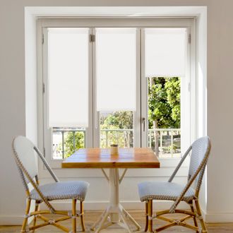 Blindecor Aure | Lichtdurchlässiges Rollos für Fenster und tür ohne bohren mit klämmträger - Ekrü, 107 x 180 cm (BxH) | Stoffgröße 104 x 175 cm | rollo klemmfix