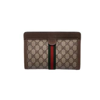 Gucci Pochette cosm&eacute;tique Pre-owned - Femme - Pre-owned - Brun - Taille: ONE Size