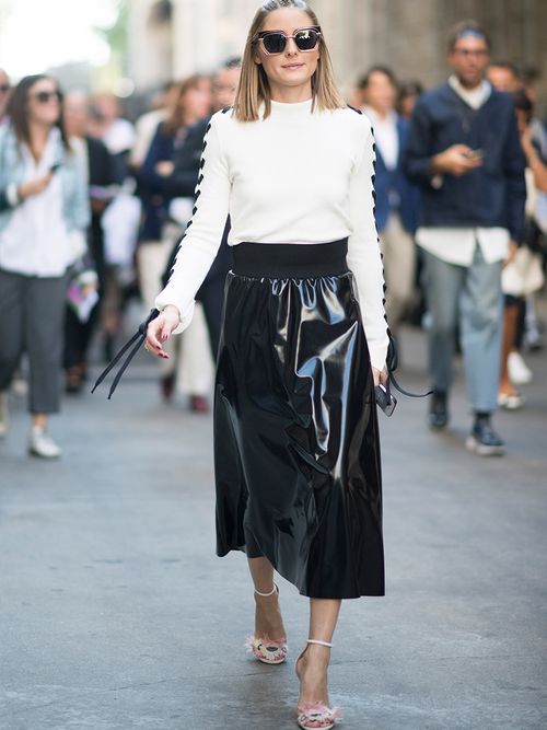 Olivia Palermo look blanc et noir