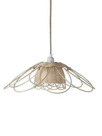 Vertbaudet Abat-jour Fleur en Rotin beige TU