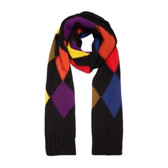 La DoubleJ Luxuri&ouml;ser Argyle-Schal - - Accessories - Damen - Orange - ONE SIZE