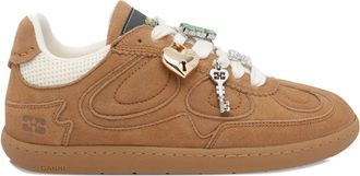 Ganni Femme, Chaussures, Brun, Taille: 41 EU Baskets &agrave; breloques bout rond