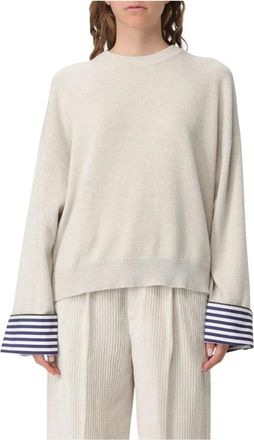 Brunello Cucinelli Damen, Strickwaren, Wei&szlig;, MGr&ouml;&szlig;e