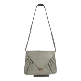 Celine Pre-owned Cuir sacs-celine - Femme - Pre-owned - Gris - Taille: ONE Size