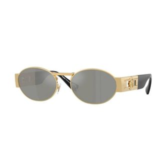Versace Homme, Accessoires, Jaune, Taille: 56 MM Oval Lunettes de soleil