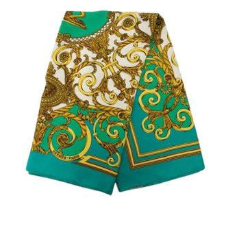 Herm&egrave;s Pre-owned Vintage Silk Scarf - Femme - Pre-owned - Vert - Taille: ONE Size