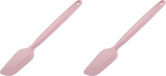 Fackelmann x Pamela Reif Silikon-Teigschaber - 28 cm, Aus Platin-Silikon in Pastellrosa - Temperaturbest&auml;ndig von -40 &deg;C bis Plus 100 &deg;C, Sp&uuml;lmaschinengeeignet -