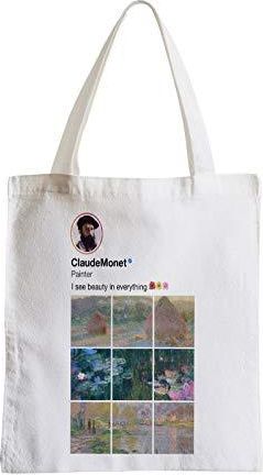 Fabulous Grand Sac Shopping Plage Etudiant Claude Monet Réseaux Sociaux Peinture Peintre Art
