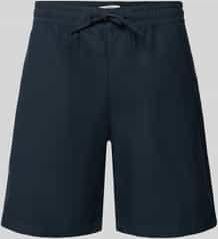 Pepe Jeans London Relaxed Fit Chinoshorts aus Baumwoll-Leinen-Mix