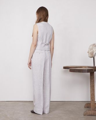 Officine G&eacute;n&eacute;rale Linen Vest - White