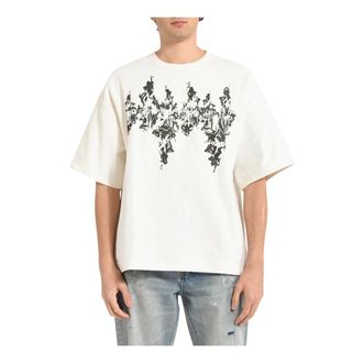 Purple Homme, Tops, Blanc, Taille: M T-shirt oversize Jive