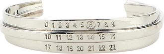Maison Margiela Bracelet Triple Logo - unisex - Accessoires - Gris - Taille: XL