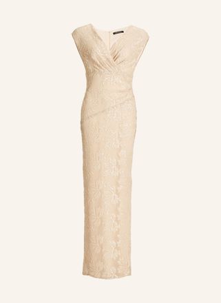 Swing Swing Abendkleid Aus Mesh Mit Pailletten beige