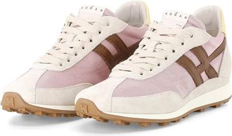 Hogan Low-Top Sneaker - Sneaker aus Veloursleder - Gr. 36 (EU) - in Creme - f&uuml;r Damen