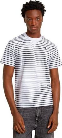 G-Star RAW Nifous T-Shirt Homme T-Shirt, Multicolore (DK Black/White D24449-c339-8746), XXL