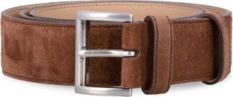Prada ceinture &agrave; boucle triangulaire - Marron