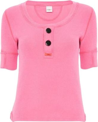 Chlo&eacute; Femme, Tops, Rose, Taille: 40 FR Maille E26