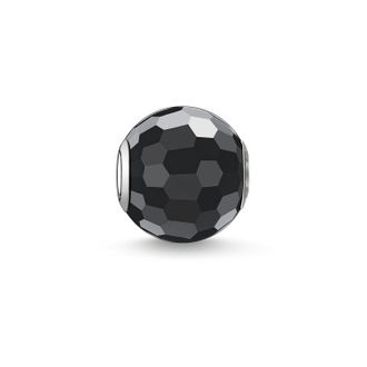 Thomas Sabo Thomas Sabo Damen Bead Obsidian facettiert Karma Beads 925 Sterling Silber K0003-023-11