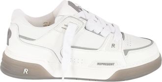 Represent Represent, Homme, Chaussures, Blanc, Taille: 45 EU Baskets en Cuir avec D&eacute;tails Logo