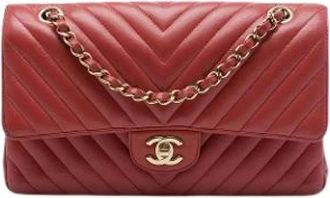 Chanel Sac bandouli&egrave;re classique Pre-owned - Femme - Pre-owned - Rouge - Taille: ONE Size