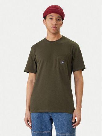 Element T-Shirt Icon Label Pocket ELYKT00198 Gr&uuml;n Regular Fit