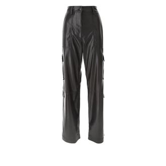 Msgm Kunstleder-Cargo-Hose - - Trousers - Damen - Schwarzk - M