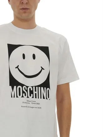 Moschino Logo Print T-Shirt - White
