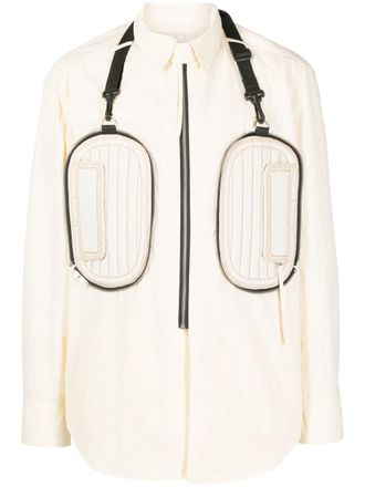Craig Green chemise &agrave; poche matelass&eacute;e - Jaune