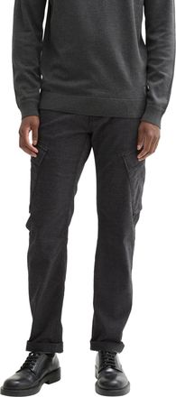 Tom Tailor Herren Thermolite Tapered Cargo Hose, 37022 - Black Grey Twill, XL