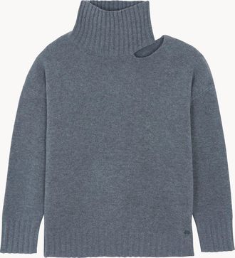 Kujten Pull cachemire femme col cheminée, 4 fils - Pull Tita