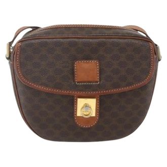 Celine Sac bandouli&egrave;re vintage en toile Pre-owned - Femme - Pre-owned - Brun - Taille: ONE Size