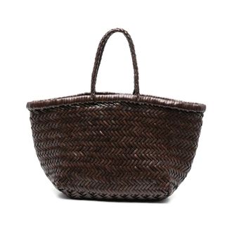 Dragon Diffusion Triple Jump Small Geflochtene Ledertasche - - Bags - Damen - Braun - ONE SIZE