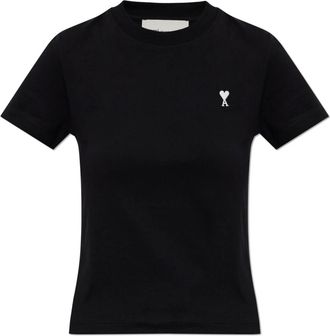 Ami Femme, Tops, Noir, Taille: 38 FR T-shirt Ami de Coeur