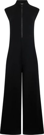 Malo zip-up jumpsuit - Schwarz