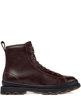 Camper bottines Brutus+ en cuir à lacets - Marron