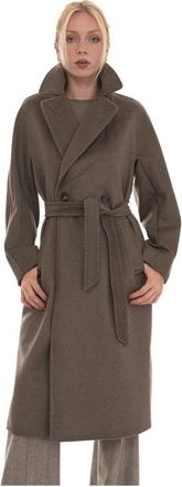 Max Mara Manteau Wkdresina Double-breasted - Femme - Manteaux - Brun - Taille: 36 FR