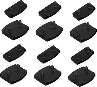 DOITOOL Lattenrost Endkappenset Kunststoff Ersatzhalter F&uuml;r Doppelbett Einfache Montage Vielseitig F&uuml;r Betten Und B&uuml;rost&uuml;hle Langlebig Schwarz