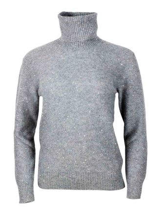 Fabiana Filippi Pull Col Rond - Gris