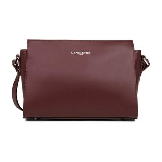 Lancaster Femme, Sacs, Rouge, Taille: ONE Size Sac bandoulière lisse Zippée S