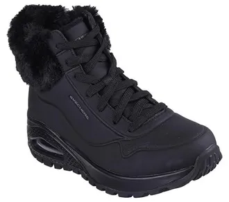 Skechers Femme Uno Rugged Fall Air Racine Accueil Chaussures-femme Baskets-hautes, Noir, 40 EU
