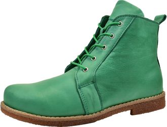 Andrea Conti Damen Boot Stiefelette Schn&uuml;rung Rei&szlig;verschluss 0348718, Gr&ouml;&szlig;e:38 EU, Farbe:Gr&uuml;n