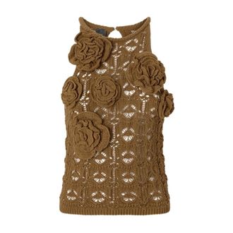 Pinko Pinko, Femme, Tops, Brun, Taille: 40 FR Nymphaea Top