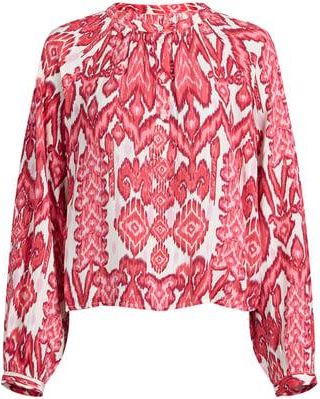 Vila Top fluide imprim&eacute; &agrave; manches longues