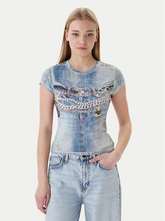 Guess T-Shirt W6RI52 KCCG0 Blau Regular Fit