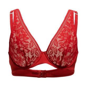 Wolford Joli Soutien-gorge en Dentelle - Femme - Sous-v&ecirc;tements - Rouge - Taille: 90A FR