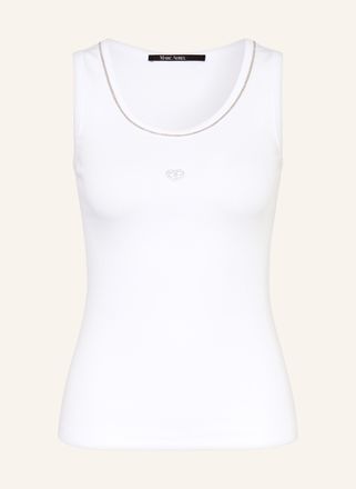 Marc Aurel Marc Aurel Top Mit Schmucksteinen weiss